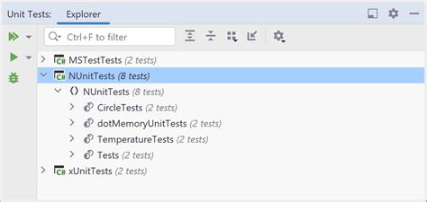 analyze coverage of unit tests jetbrains rider documentation