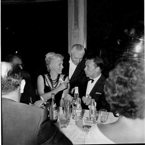 Marilyn Monroe And Frank Sinatra At A Party At Lake Tahoe 1960