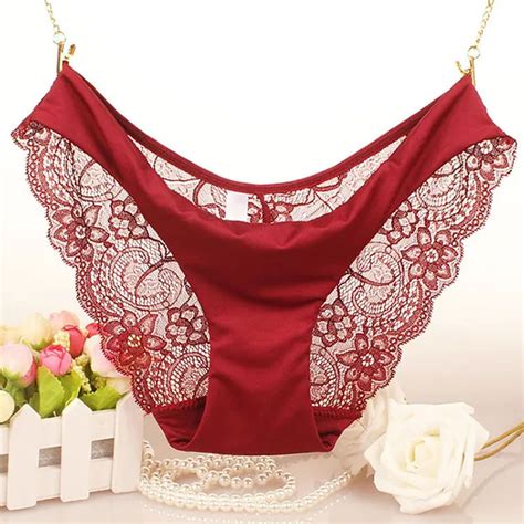 Veamors Women Sexy Lace Panties Womens Low Waist Cotton Briefs