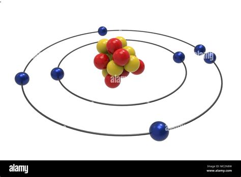 Bohr Model Of Nitrogen Atom With Proton Neutron And Electron Science
