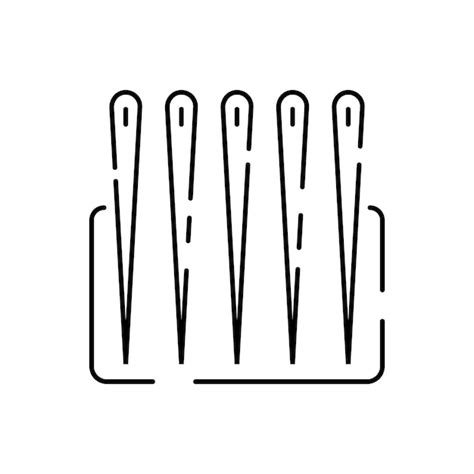 Premium Vector Sewing Vector Line Icon Needlework Stitching Sewing
