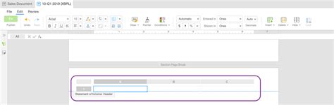 insert header and footer content workiva support center