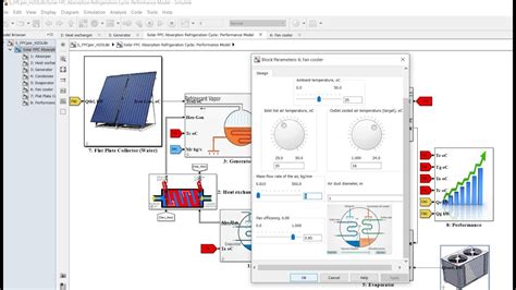 solar fpc absorption air conditioning water libr matlab