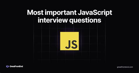 5 most important javascript questions to master for front end