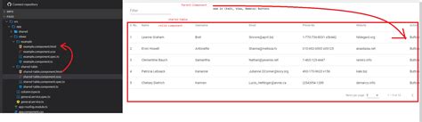 typescript angular a shared table component adding inline buttons