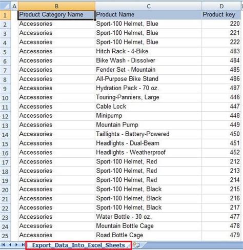 export ssrs report data into multiple excel worksheets