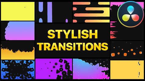 stylish liquid transition ★ davinci resolve templates ★ youtube