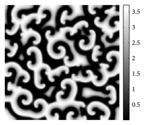 Grey Scaled Snapshots Of Spatiotemporal Pattern Of The Prey N Of Model
