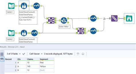 solved joining two tables and applying where conditions alteryx