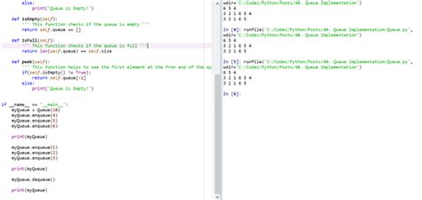 write a program to implement queue class python codez up