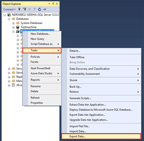 top two ways to export data from sql database to excel