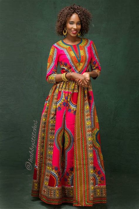 Chima Dashiki Maxi Dress African Dress African Print Dress Etsy