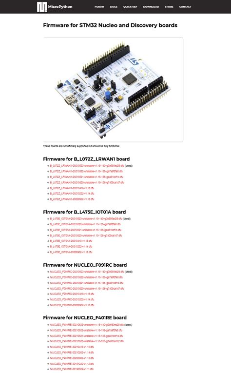 micropython on stm32 old nucleo stm32 f401re and stm32f4disc with