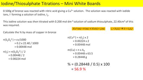Redox Titrations Revision Ocr Chemistry Quizizz