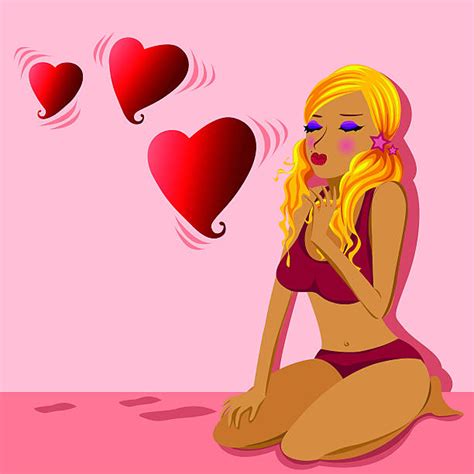 Women Blowing Kiss Illustrations Royalty Free Vector Graphics And Clip