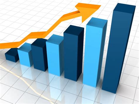 increasing performance graph background for powerpoint business and