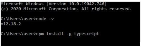 typescript version check example typescript versions