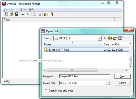 did you know how qtp identifies test folders xx xx