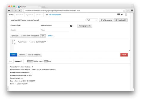 spring mvc restful web service crud example