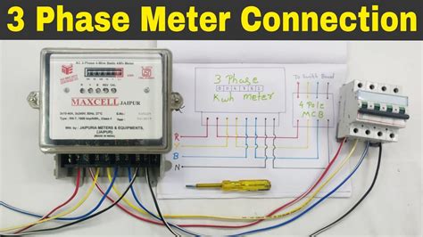 Electrical 3 Phase Energy Meter Wiring Connection Youtube