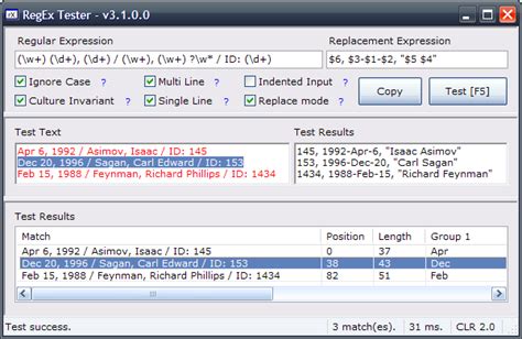 regex tester regular expression tester codeproject