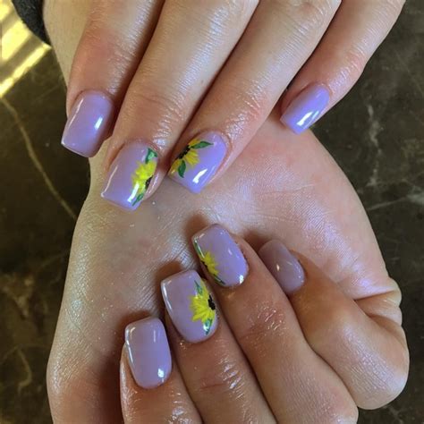 21 Sunflower Nail Art Designs Ideas Design Trends Premium Psd