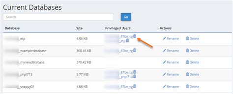 how to create or delete a mysql database or user hostgator support