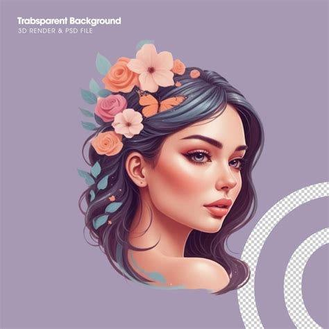 Premium Psd Psd 3d Character Female Isolated Illustration