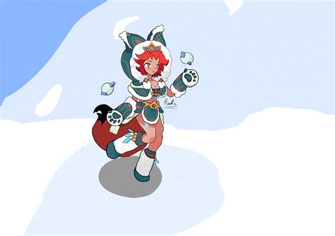 Im Back With A Fanart Of Satrana Wintry Blaze Skin R Afkarena