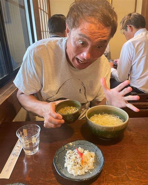 竹原慎二さんのインスタグラム写真 竹原慎二instagram 「奈良県で有名な釜揚げうどん重の井で大盛りを注文」8月7日 12時04分
