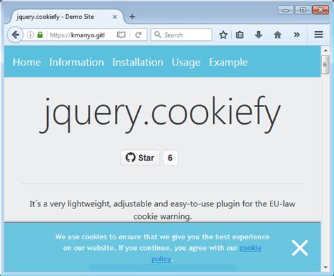 10 jquery plugins for eu cookie law notification popup jquery by example