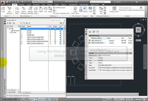 comando bind autocad draw space