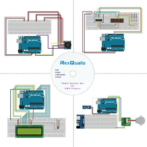 rexqualis arduino uno r3 starter kit with detailed tutorial for arduino