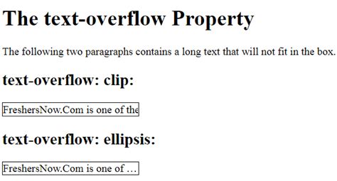 css text effects properties with examples