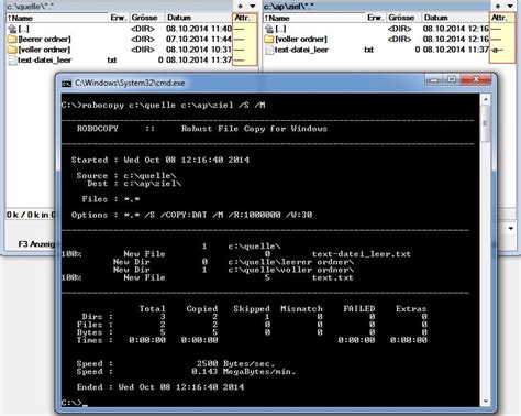 windows robocopy besser als copy und xcopy für backups und