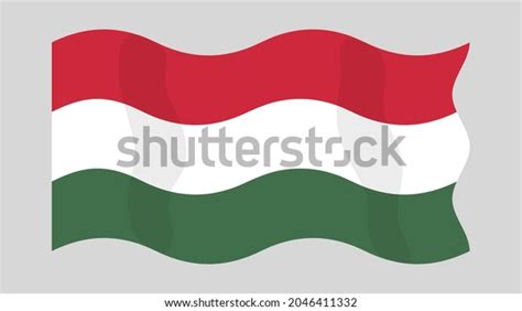 Detailed Flat Vector Illustration Flying Flag Stock Vector Royalty