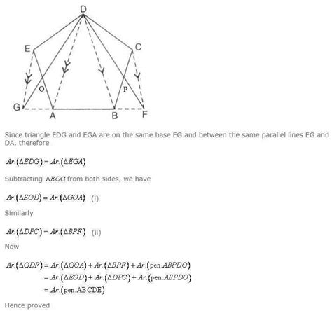 area theorem class 9th concise icse maths selina solutions icsehelp