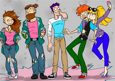 Rugrats All Grown Up Arte De Historietas Personajes Ilustracion
