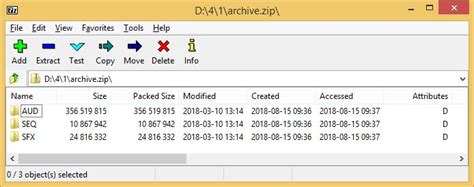 zip 7zip command line add without directory attribute d