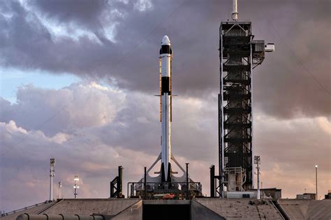 Spacexs Crew Dragon And Falcon 9 Head To Pad 39a For Historic Launch