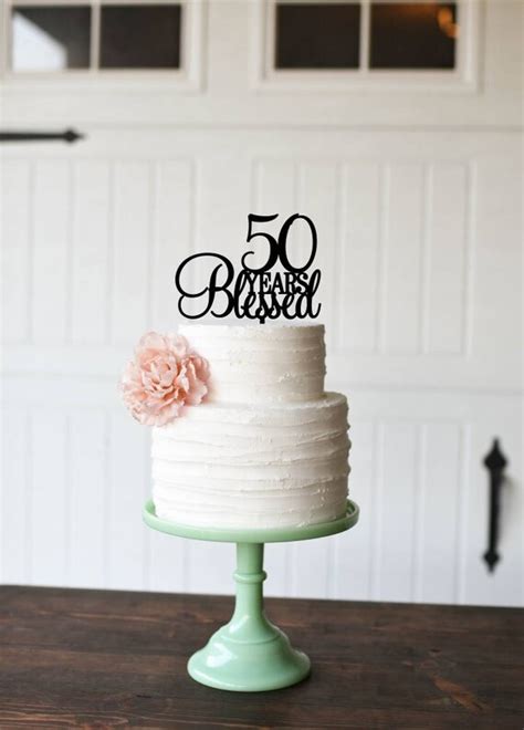 Customized Birthday Cake Topper 50th Birthday Cake Topper 50