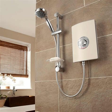 Triton Aspirante 8 5kw Electric Shower Riviera Sand Asp08tlrsd At