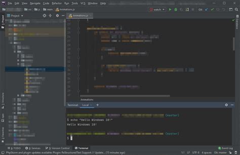 phpstorm git bash