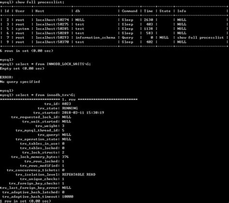mysql的error 1205错误分析 用户不存在！ 博客园