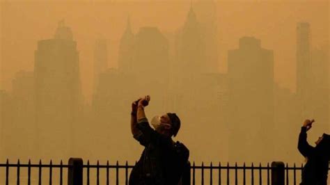 Canadian Wildfire Smoke Engulfs Northeast And Triggers Widespread Air