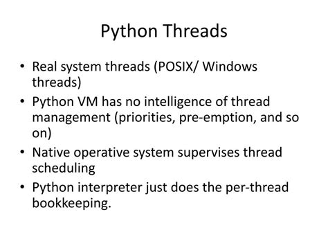 ppt python threads dive into gil powerpoint presentation free