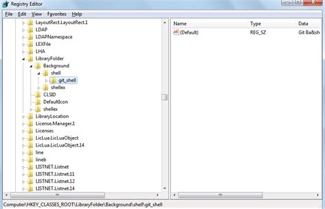 bash how to remove git from menu context in documents stack overflow