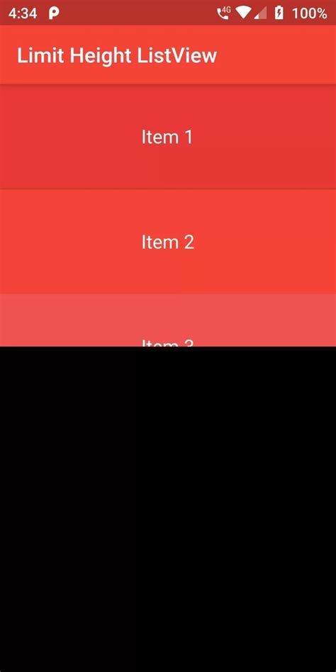 how to set or limit height listview using flutter android flutter