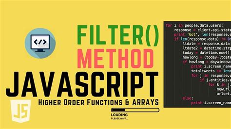[javascript] filter method youtube