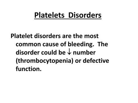 Solution Bleeding Disorders Causes Symptoms Types Diagnosis And